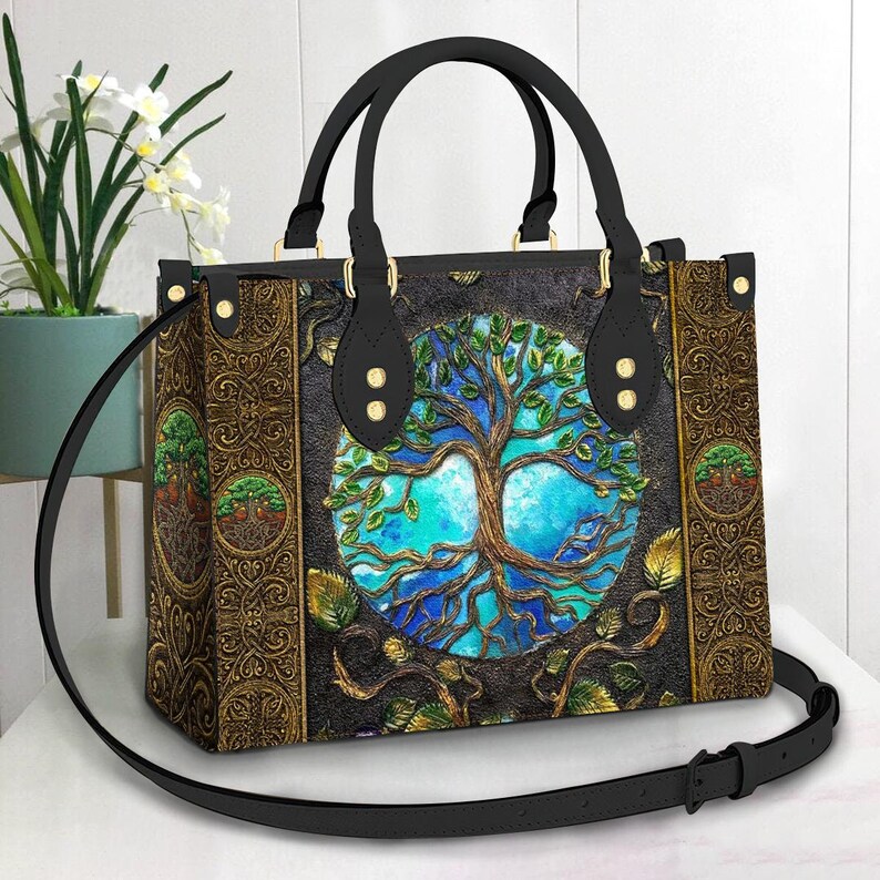 Tree of Life Leather Bag Crossbody Bag Woman Shoulder Bag - Etsy