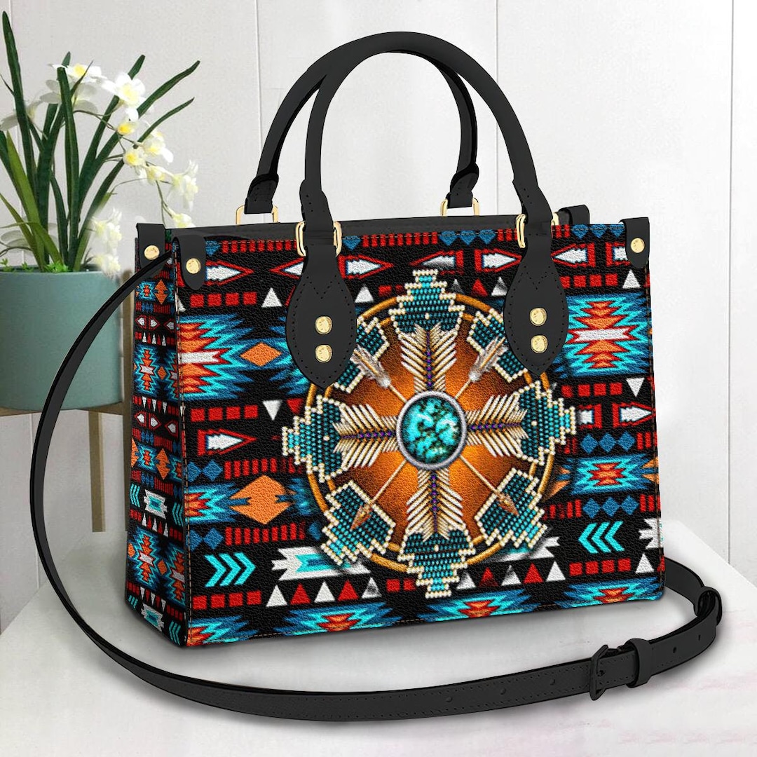 Native American Leather Bag, Crossbody Bag, Woman Shoulder Bag, Gift ...