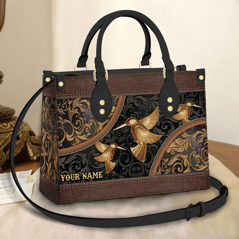 Hummingbird Personalized Leather Bag Crossbody Bag Woman - Etsy