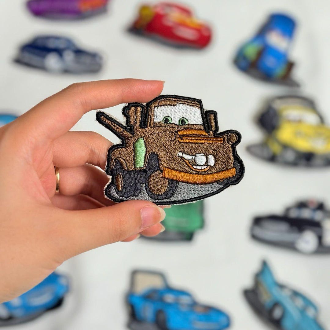 Cars Characters Embroidered Patch, Mcqueen Sally Mater Sew on for ...
