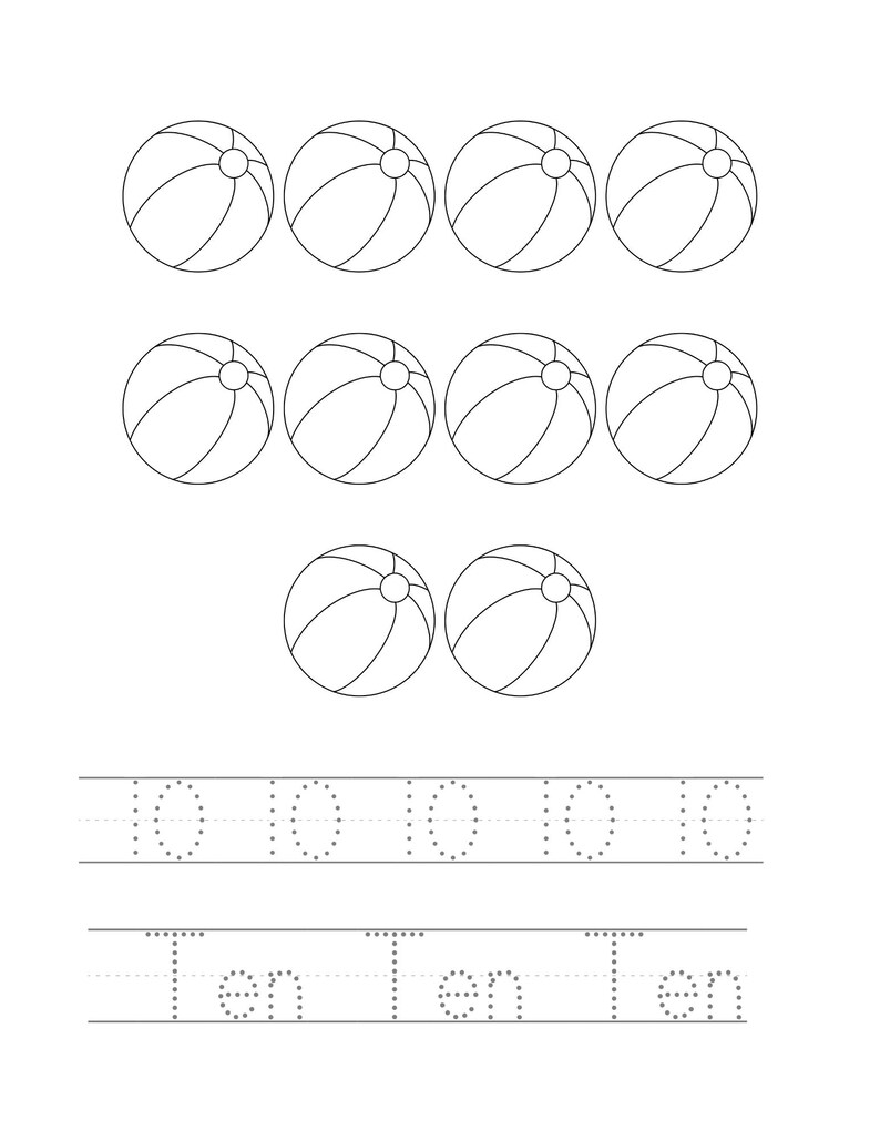 Tracing Numbers 1-20 Workbook for Preschool and Kindergarten Ages 2-6 B ...