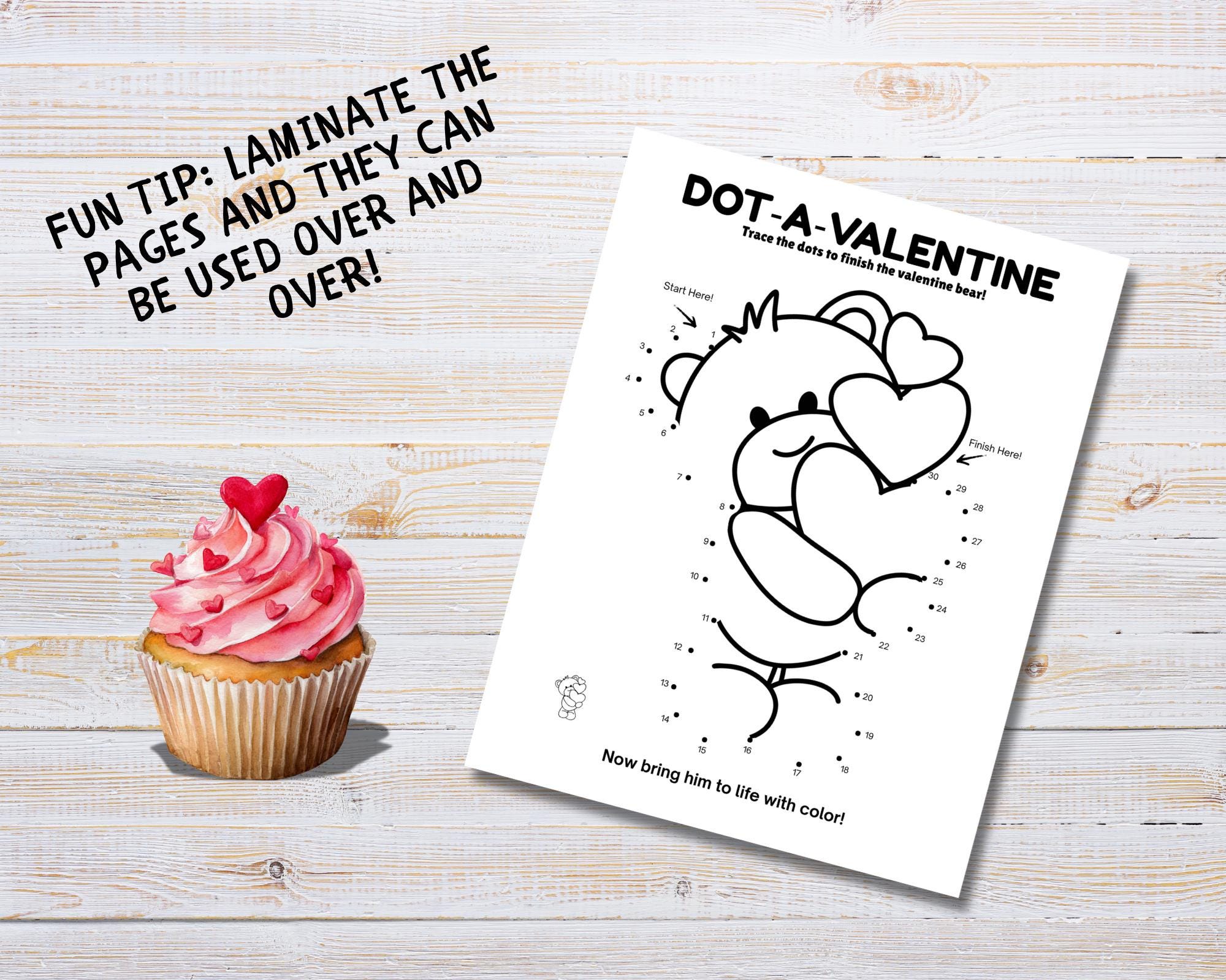 Valentine Day Activity Pack for Preschool and Kindergarten Ages 3-6 Ink ...
