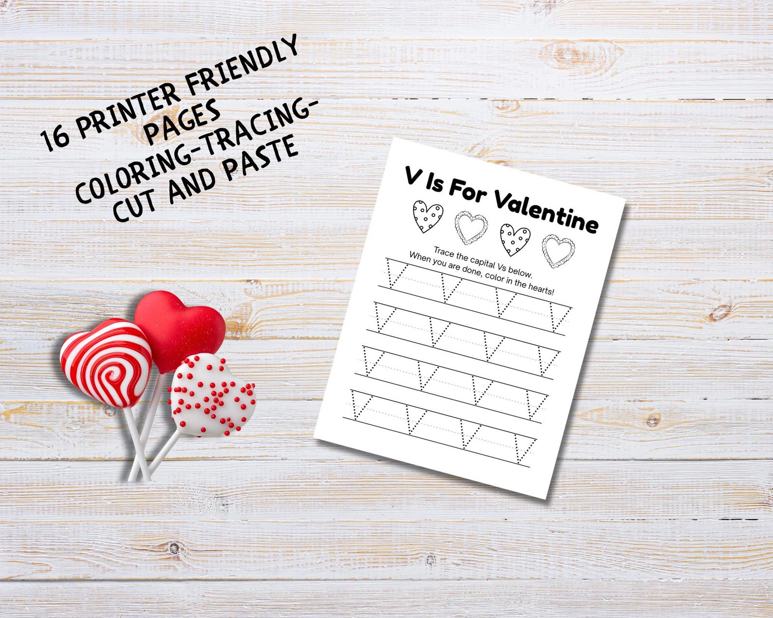 Valentine Day Activity Pack for Preschool and Kindergarten Ages 3-6 Ink ...