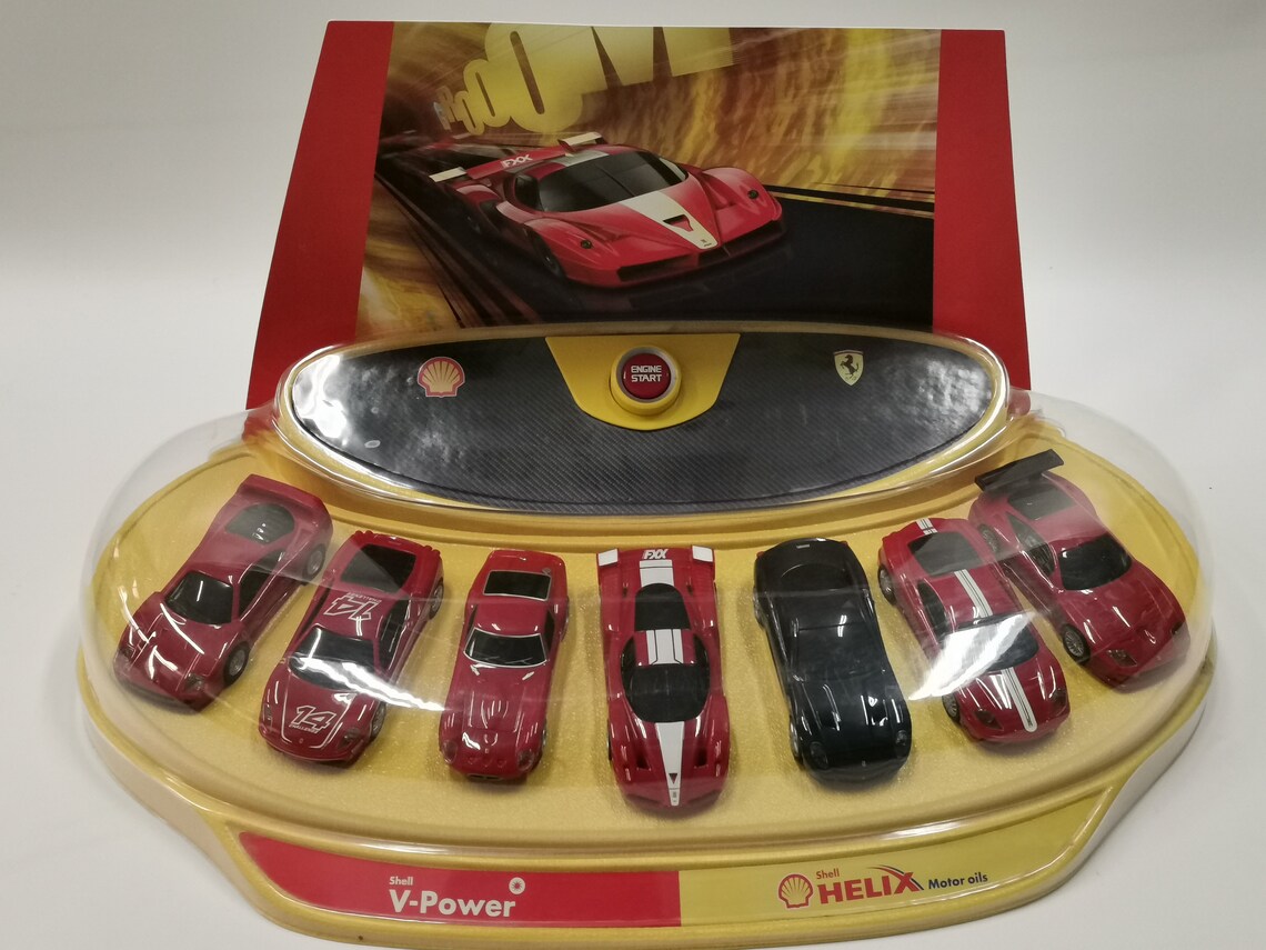 RARE COMPLETE Shell V Power Ferrari Model Car Collection - Etsy