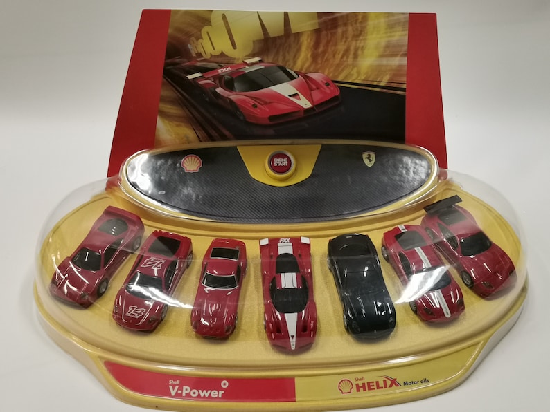 RARE COMPLETE Shell V Power Ferrari Model Car Collection - Etsy