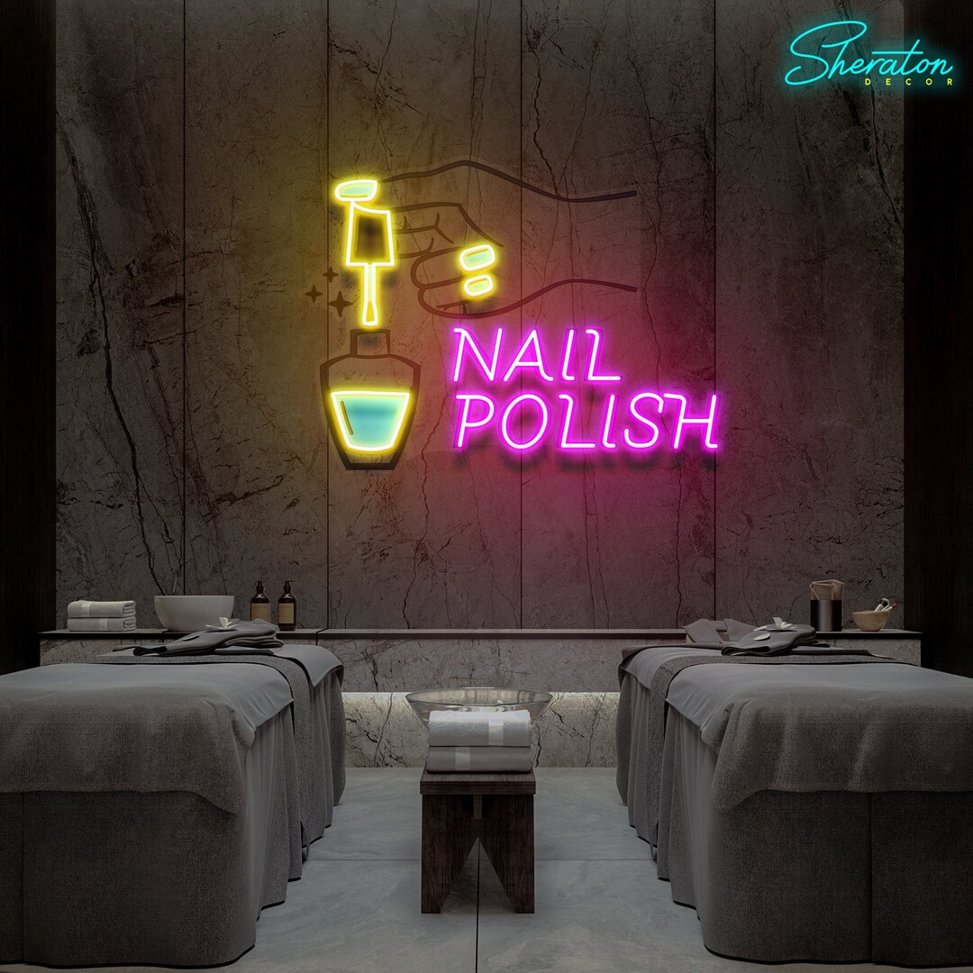 Custom Sign Polish Nail Nail Studio Wall Art Beauty Salon - Etsy
