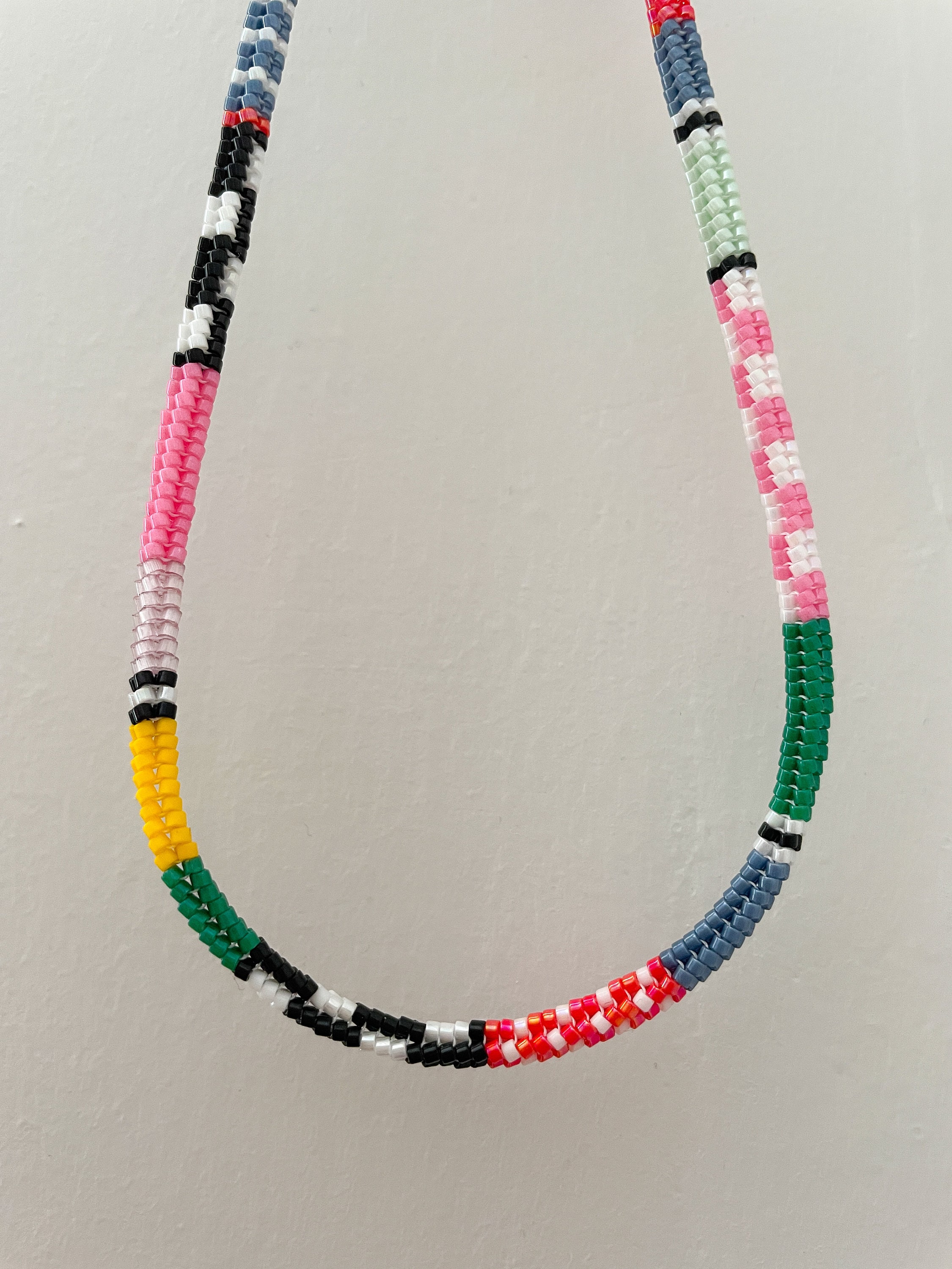 Beaded Choker, Hand Woven Necklace, Colorful Beaded Necklaces ,handmade ...