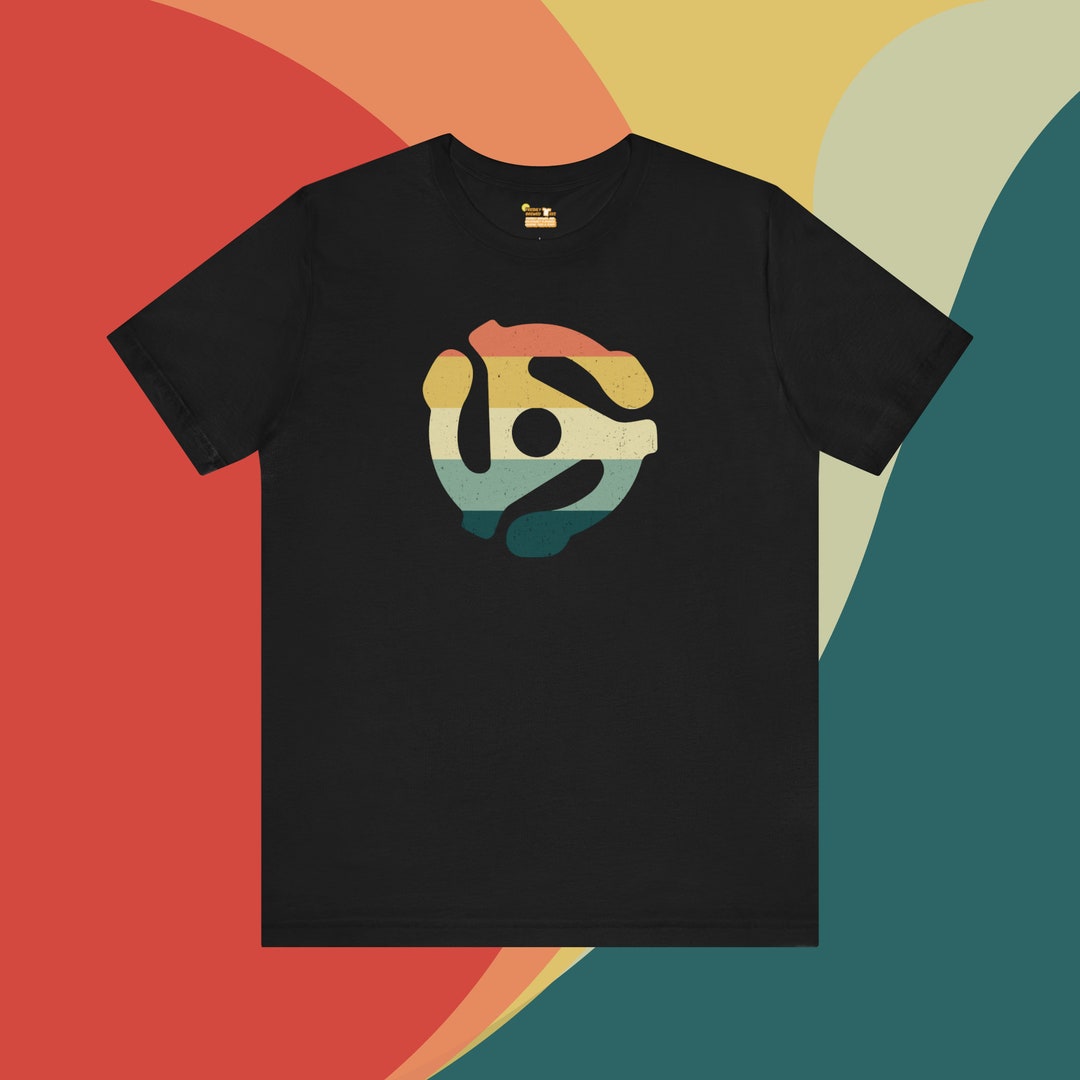 Old School 45 BPM Vinyl Record Adapter Retro Graphic Tee - Etsy