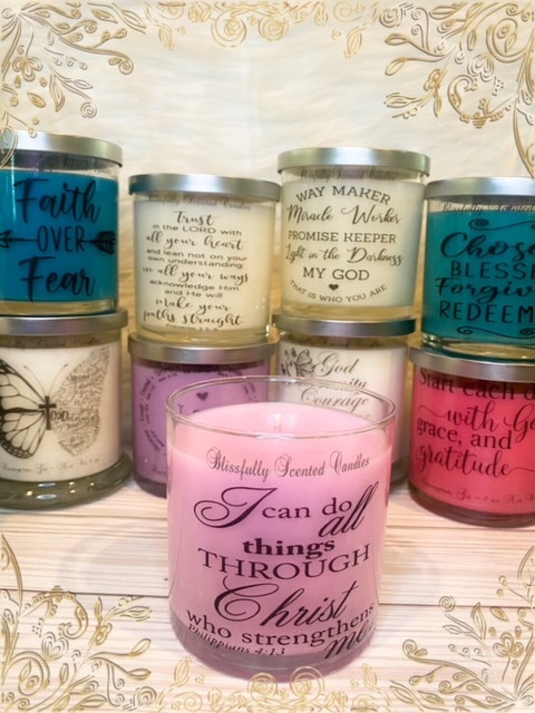 Inspirational Scripture Candles - Etsy