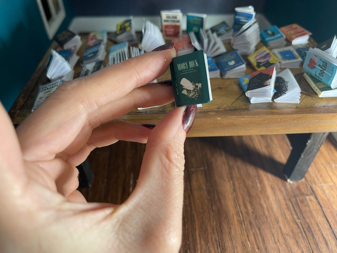Printable Miniature Books for Dollhouse Model or Diorama - Etsy