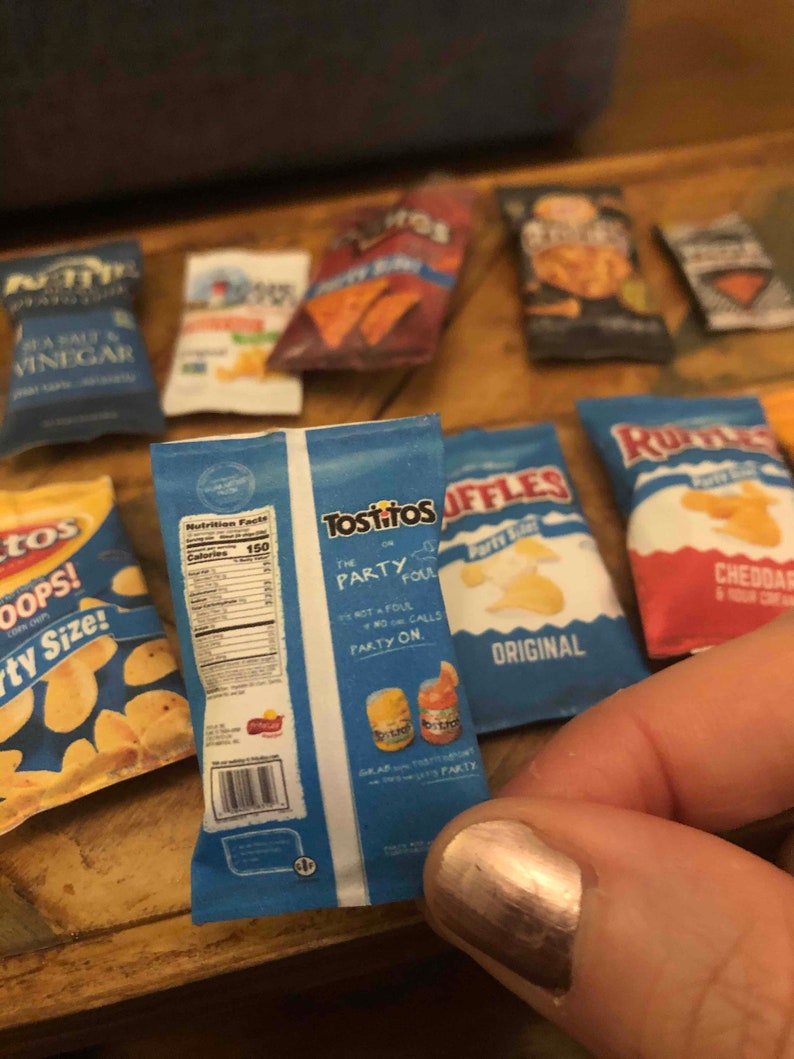 Printable Miniature American Potato Chip Packages for Dollhouse, Model ...