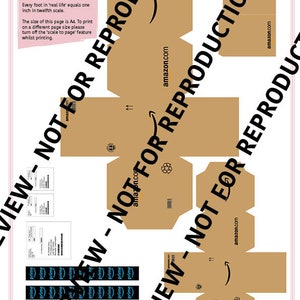 Printable Miniature Amazon Boxes for Dollhouse, Model or Diorama - Etsy