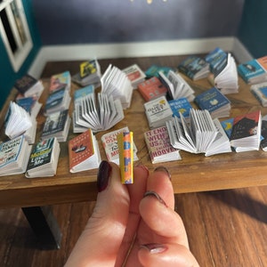 Printable Miniature Books for Dollhouse, Model or Diorama - Etsy