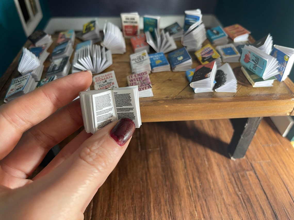 Printable Miniature Books for Dollhouse Model or Diorama - Etsy