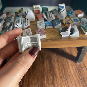 Printable Miniature Books for Dollhouse, Model or Diorama - Etsy