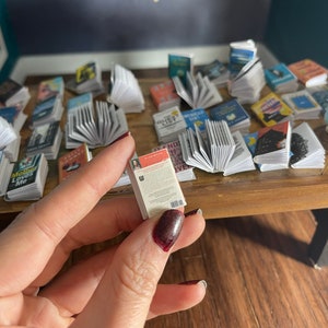Printable Miniature Books for Dollhouse, Model or Diorama - Etsy