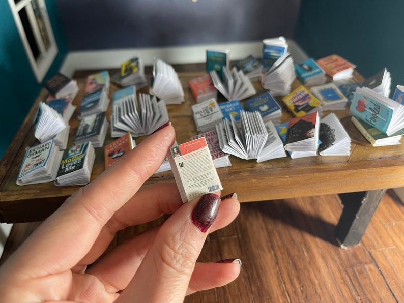 Printable Miniature Books for Dollhouse Model or Diorama - Etsy