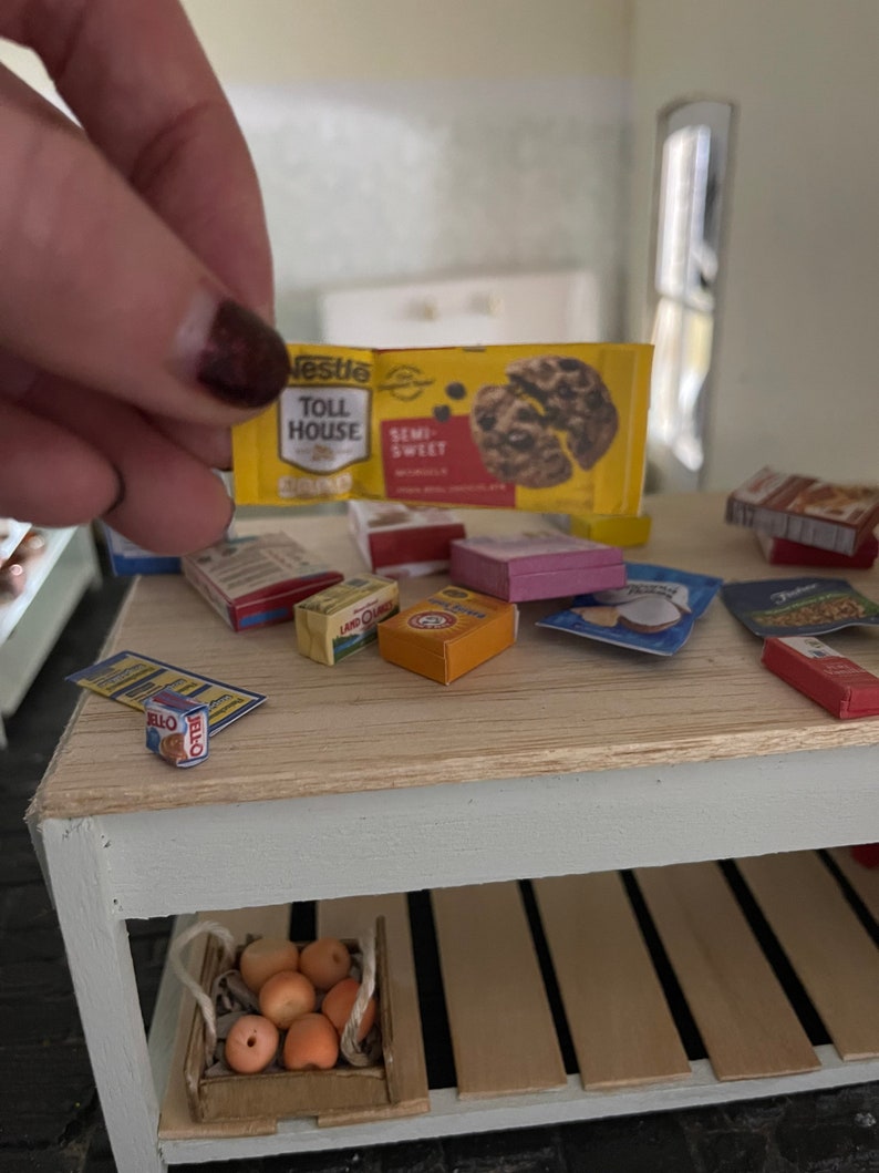 Printable Miniature Baking Packages for Dollhouse Model or - Etsy