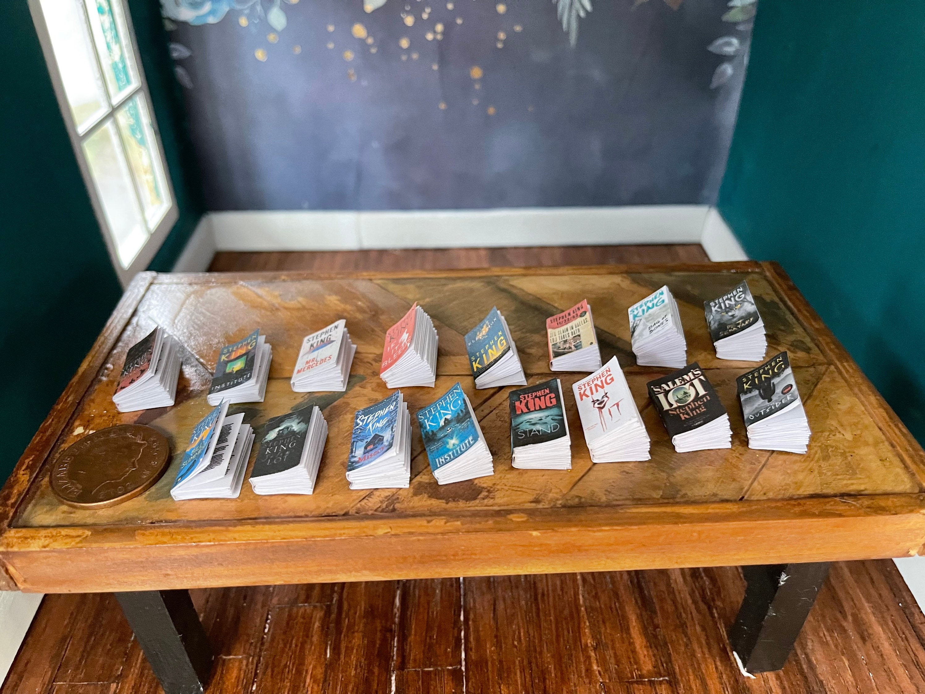 Printable Miniature Stephen King Books for Dollhouse, Model or Diorama ...