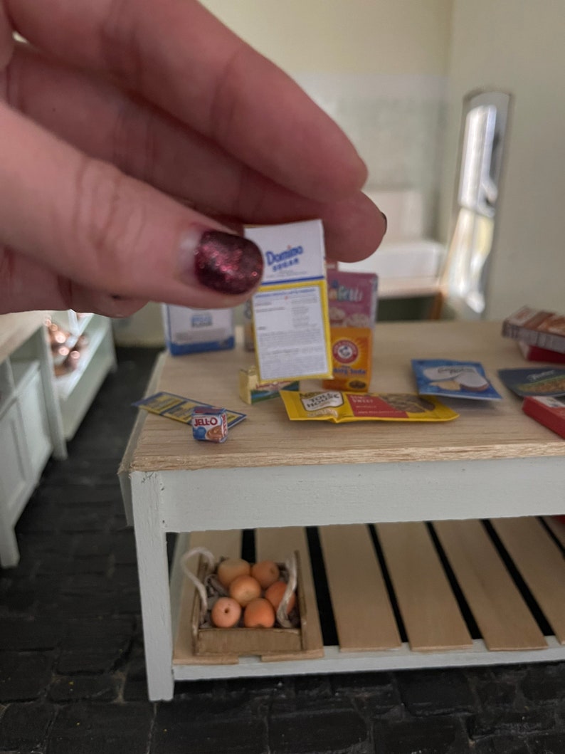 Printable Miniature Baking Packages for Dollhouse Model or - Etsy