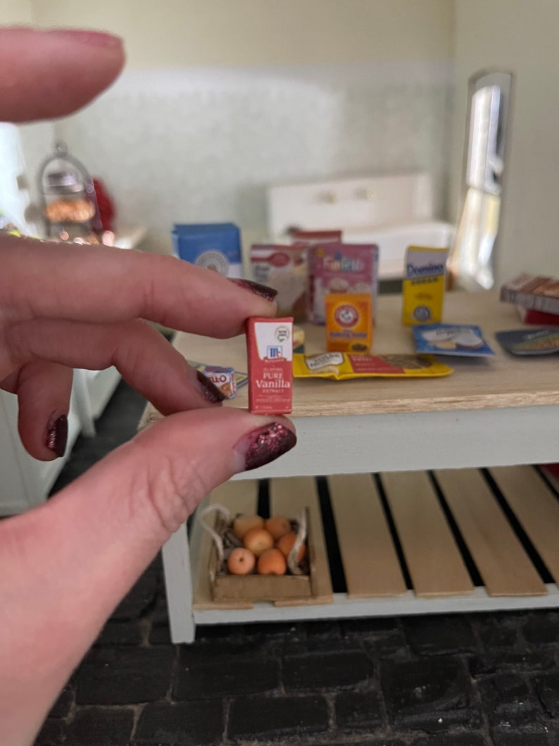 Printable Miniature Baking Packages for Dollhouse Model or - Etsy