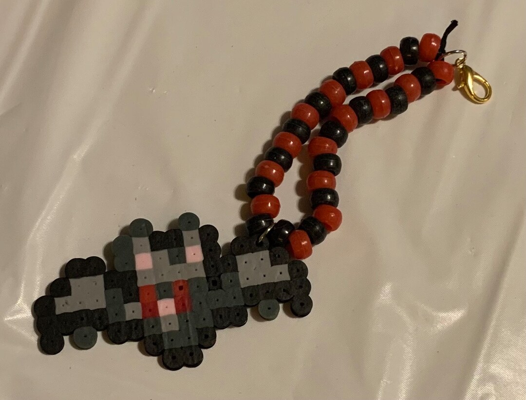 Pixel Bat Perler Bead Keychain - Etsy