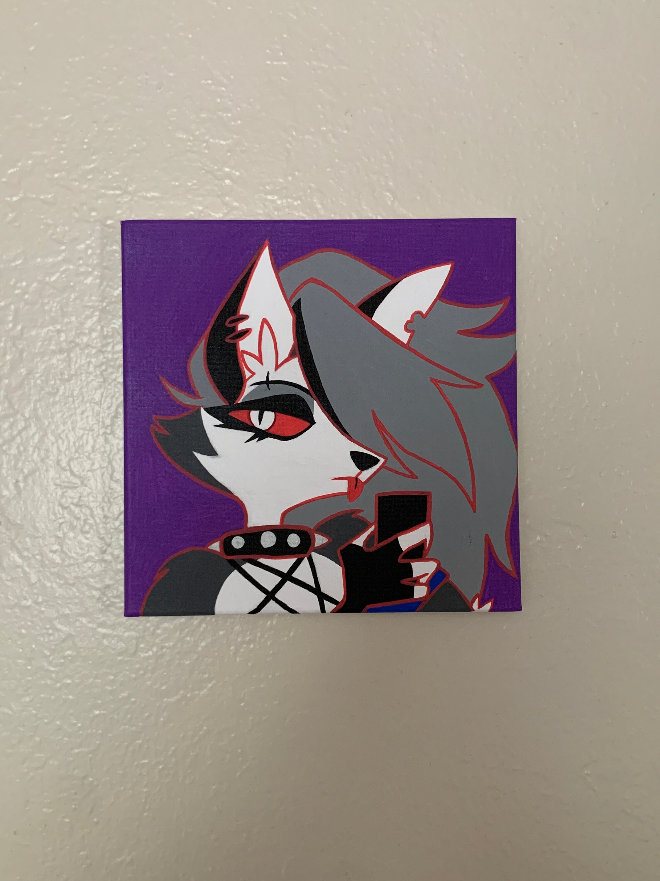 Loona Helluva Boss Painting Acrylic on 10x10 Canvas - Etsy