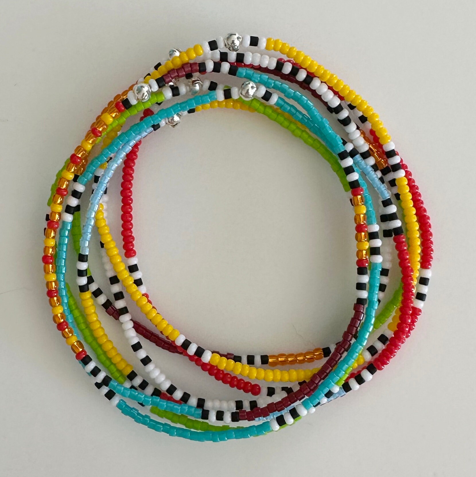 Bright Boho Beaded Bracelets - Stackable Layers in Fun Colors for a ...