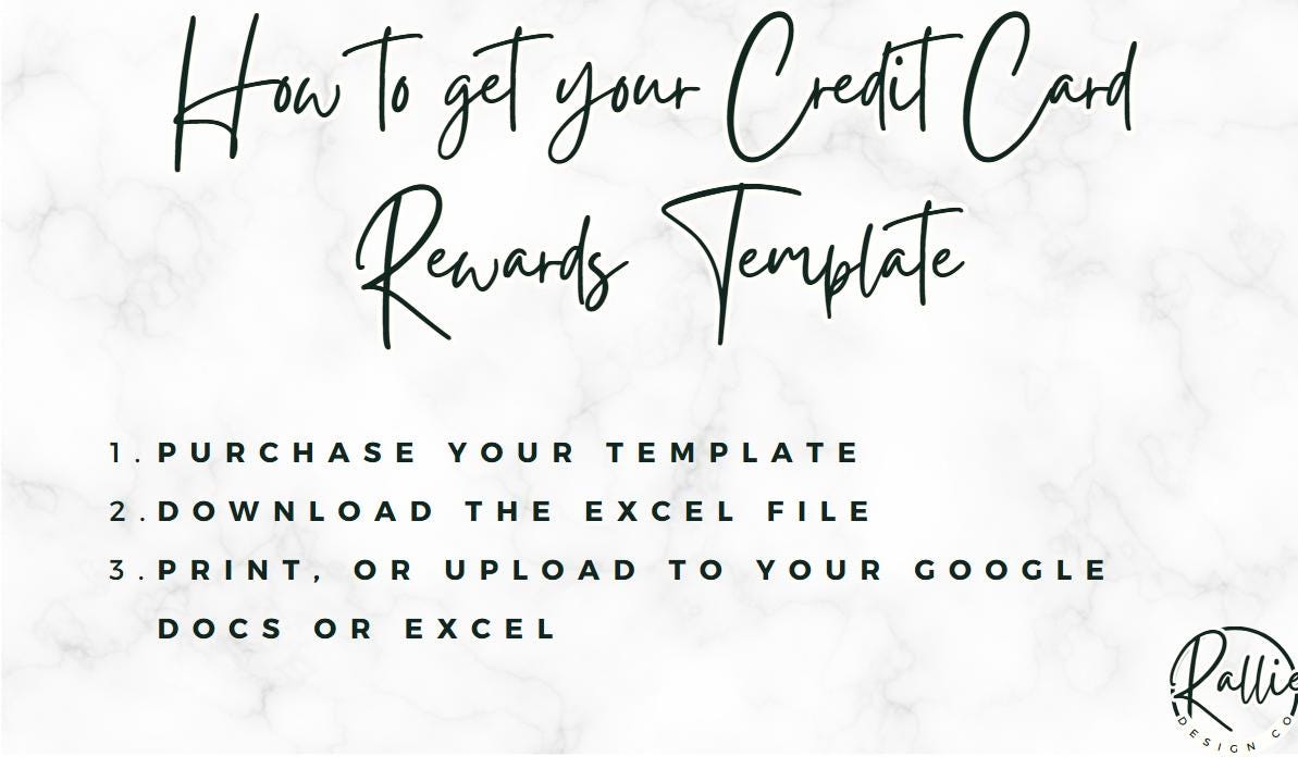 Credit Card Rewards Tracker: Points & Perks Spreadsheet (digital ...