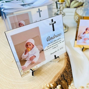 Brilliant Baptism Favors Photo Frame, Baptism Acrylic Picture Keepsake ...