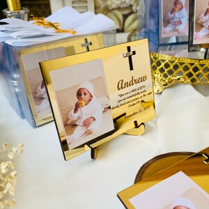 Brilliant Baptism Favors Photo Frame, Baptism Acrylic Picture Keepsake ...