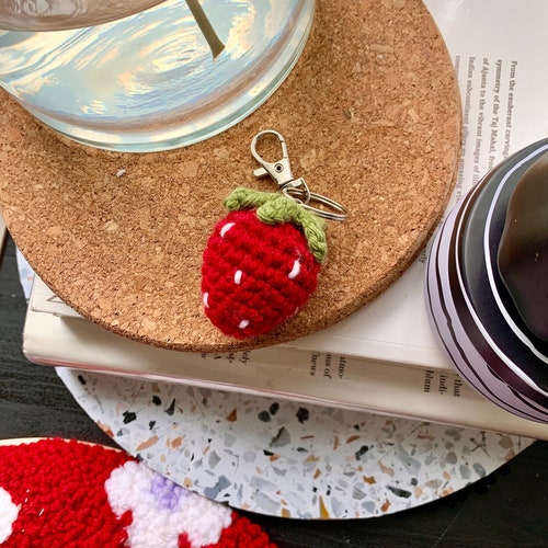 Strawberry Mini Pouch Crochet Pattern - Etsy