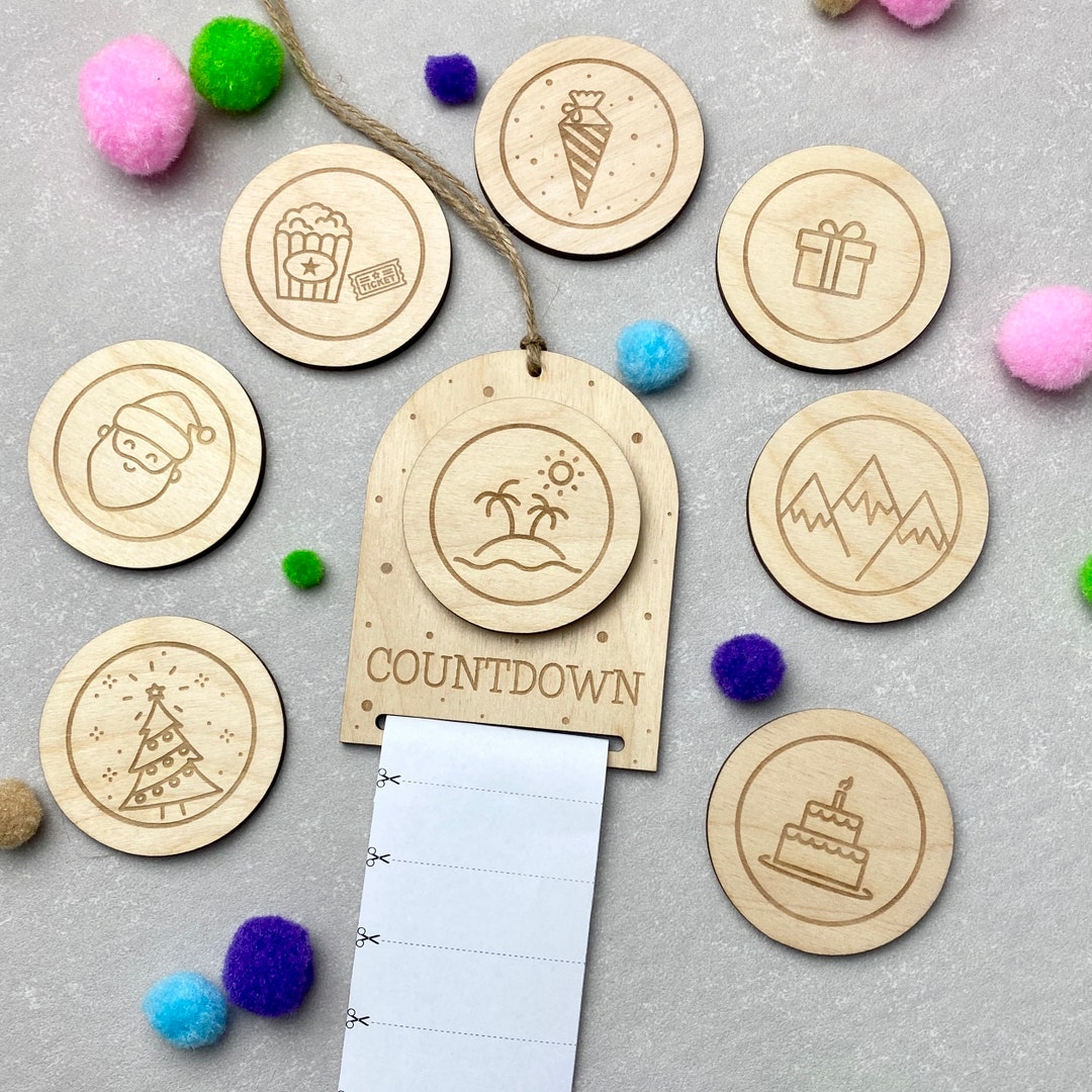 Vacation Countdown Wooden Countdown Counter Easter Countdown Christmas ...