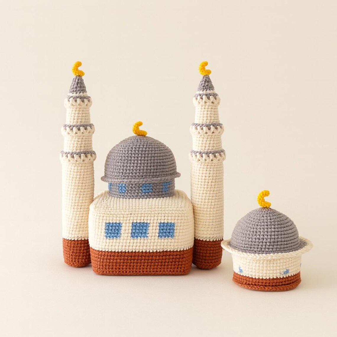 Crochet Pattern, Video Supported, Crochet Mosque and Fountain ...