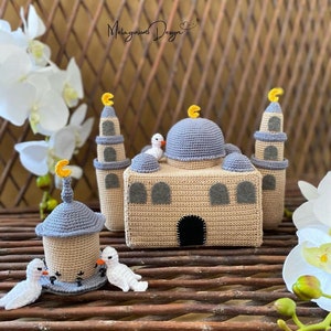 Crochet Pattern, Mosque Fountain and Pigeon, İslamic Values Education ...