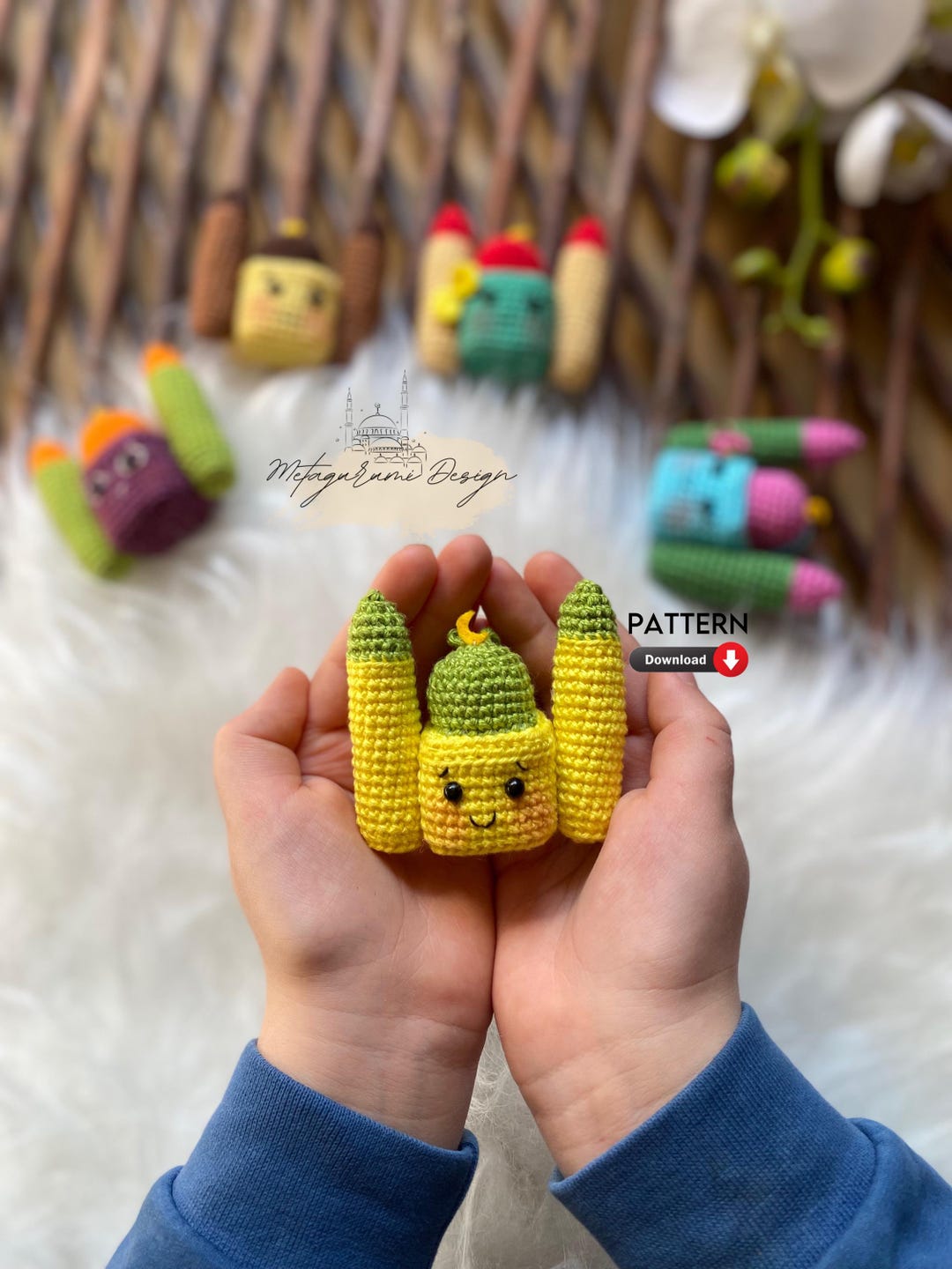 Crochet Mini Masjid Toy Pattern With Video, Ramadan Decorations - Etsy