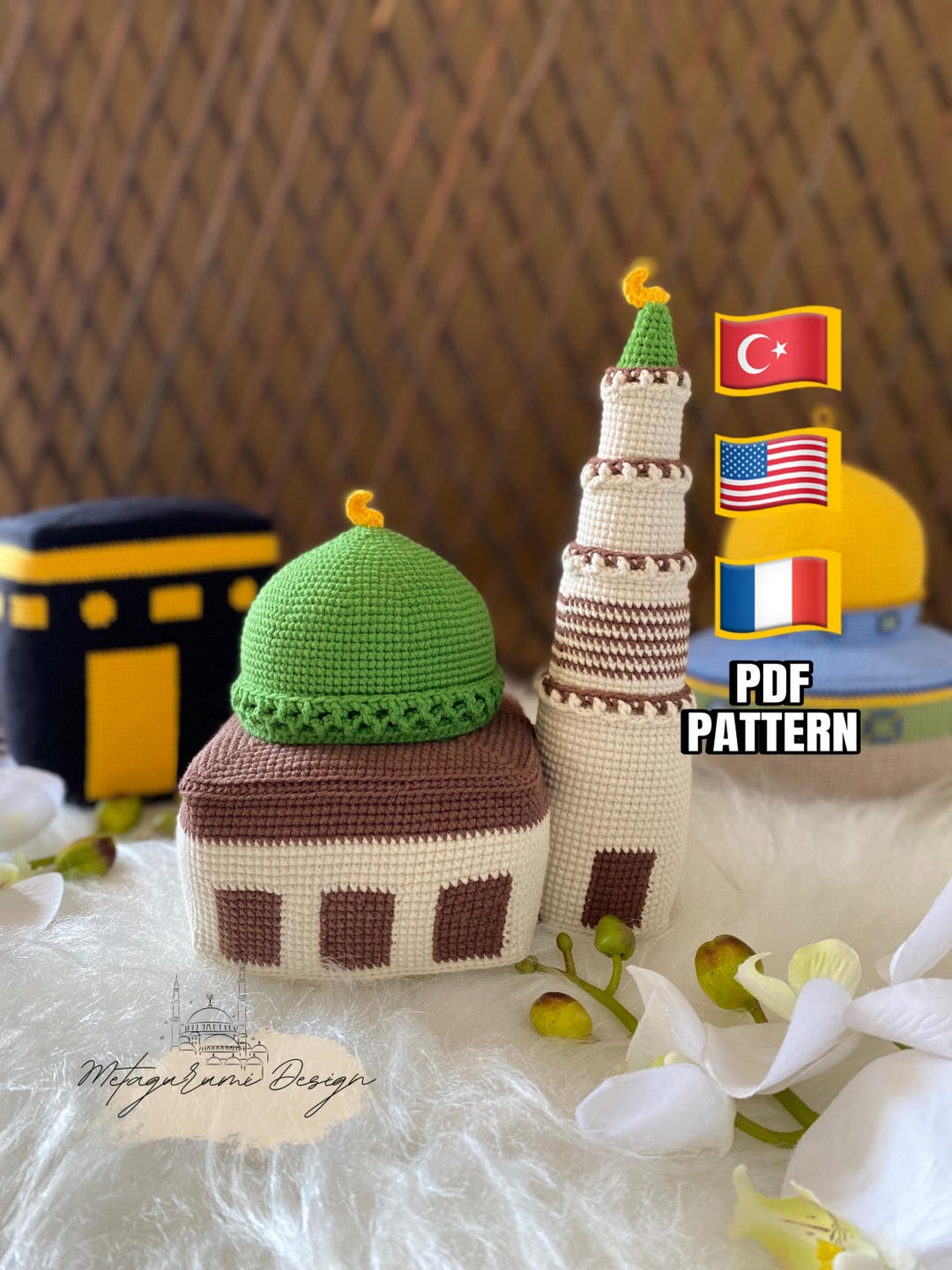 Crochet Pattern, Masjid An-nabawi, Tutorial PDF Pattern, Amigurumi ...