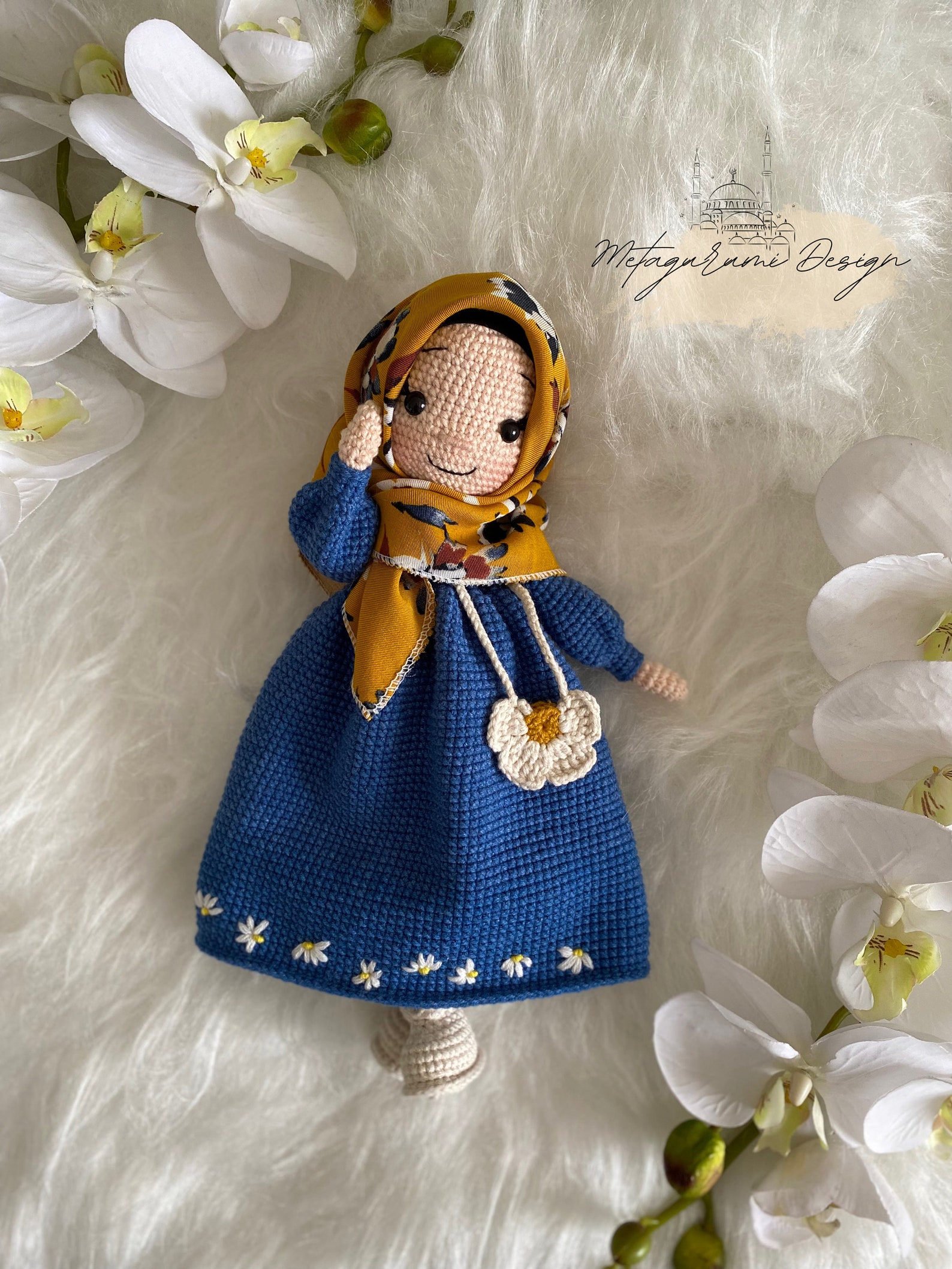 Crochet Doll, MERVE, Hijabi Doll, Amigurumi Baby - Etsy