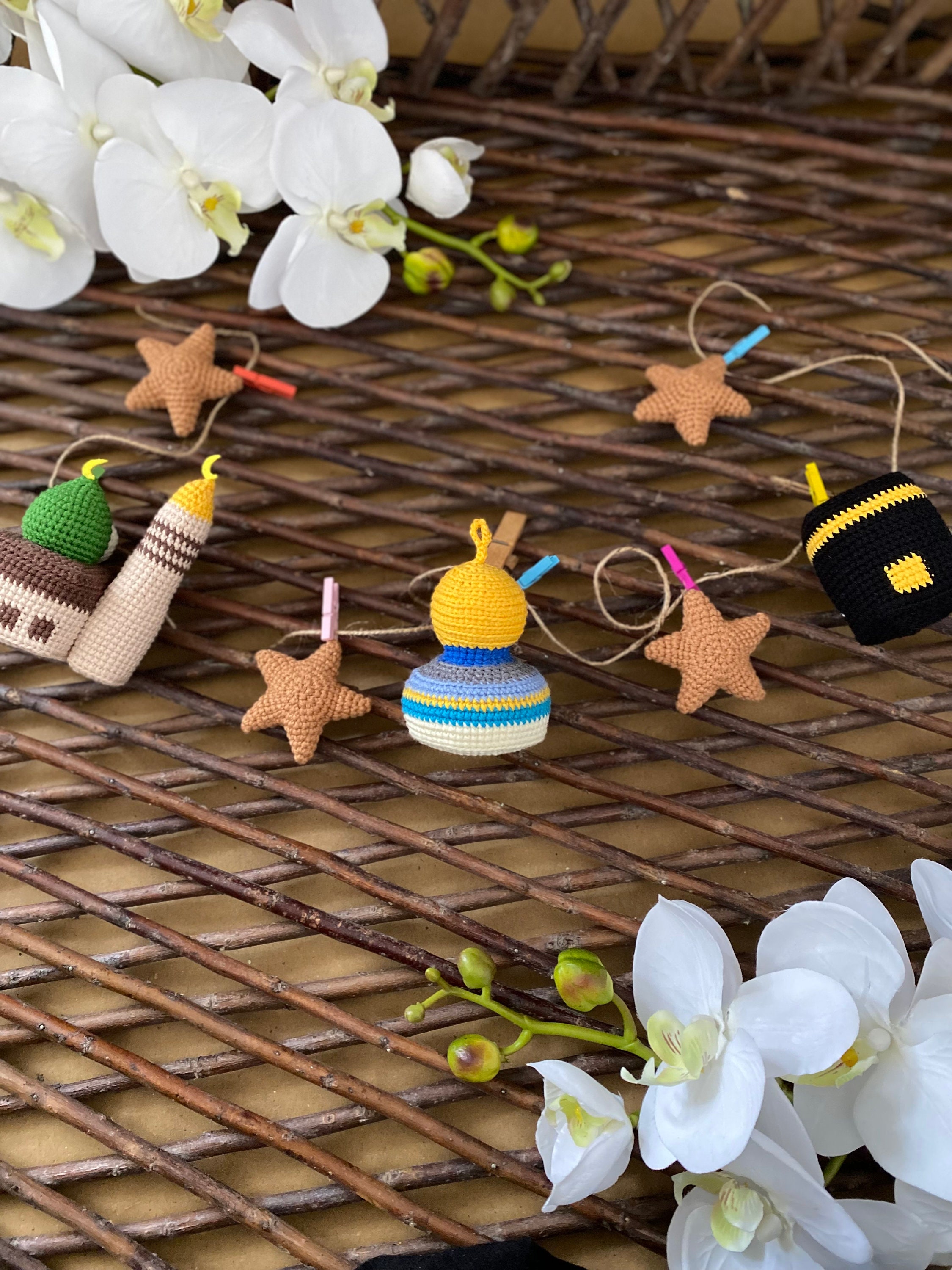 Crochet Pattern Mini Islamic Values Set, Crochet Masjid Al Aqsa, Kaaba ...