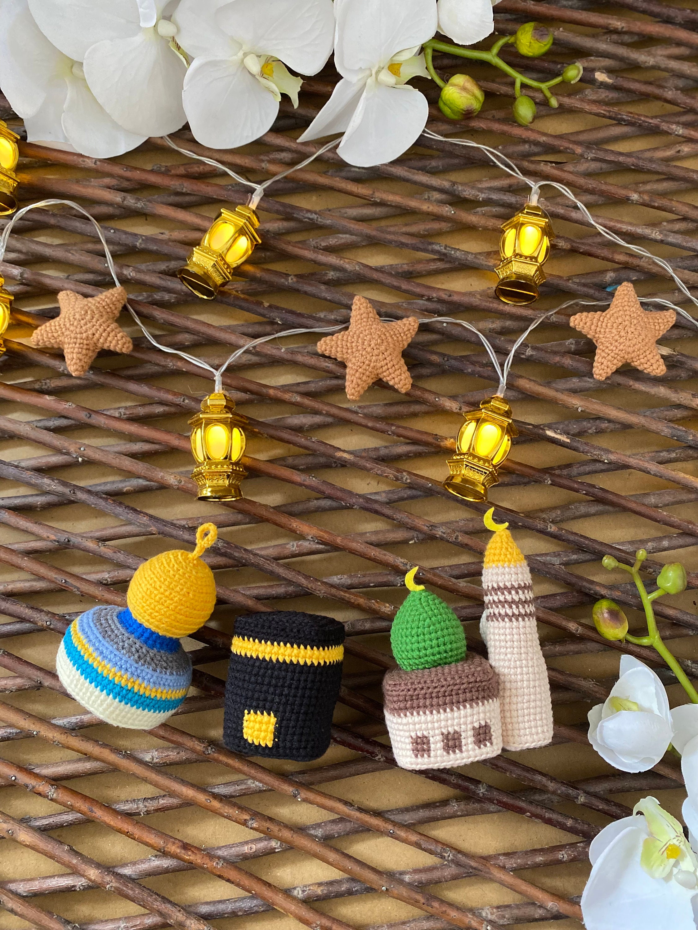 Crochet Pattern Mini Islamic Values Set, Crochet Masjid Al Aqsa, Kaaba ...