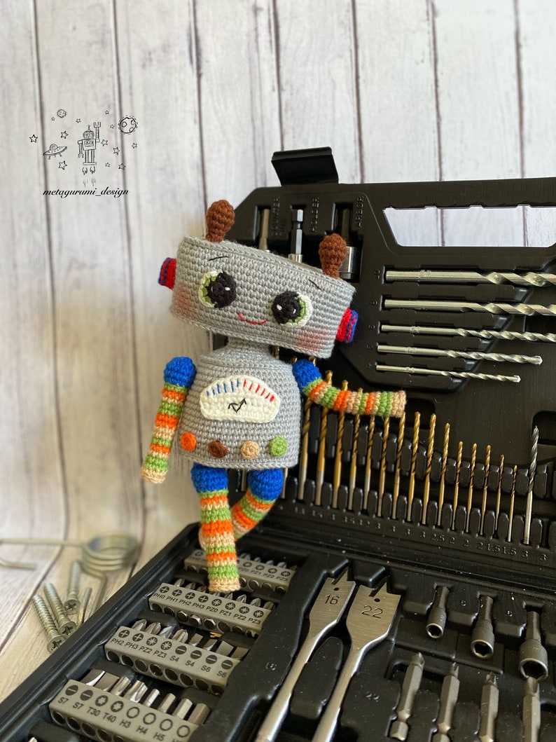 Crochet Robot Pattern, Robot Ruby, Cute Crochet Pattern, Amigurumi ...