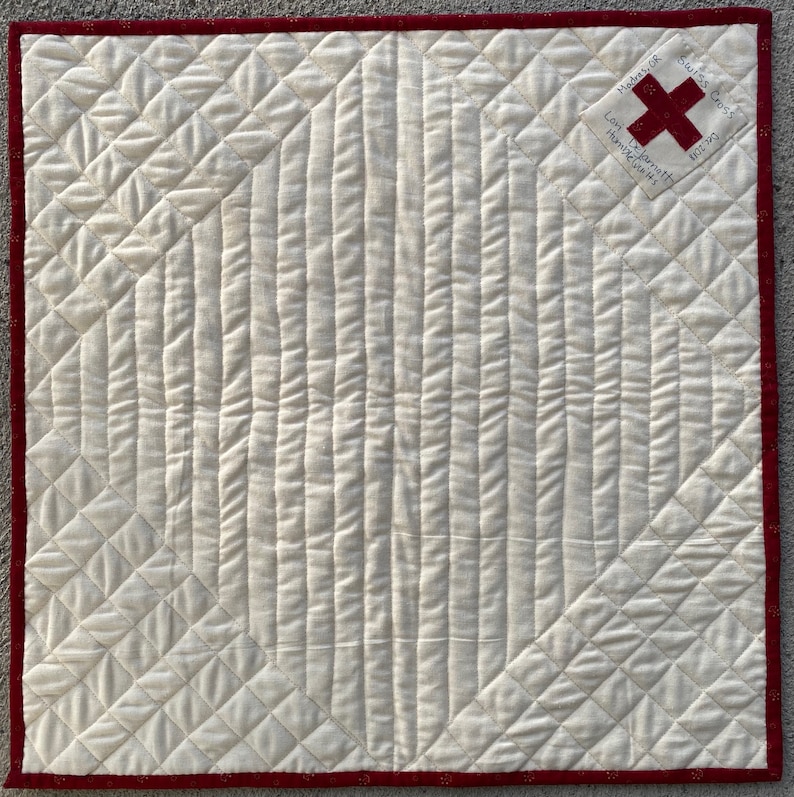 Swiss Cross PDF Pattern*humble Quilts* Red and White 19" Reproduction ...