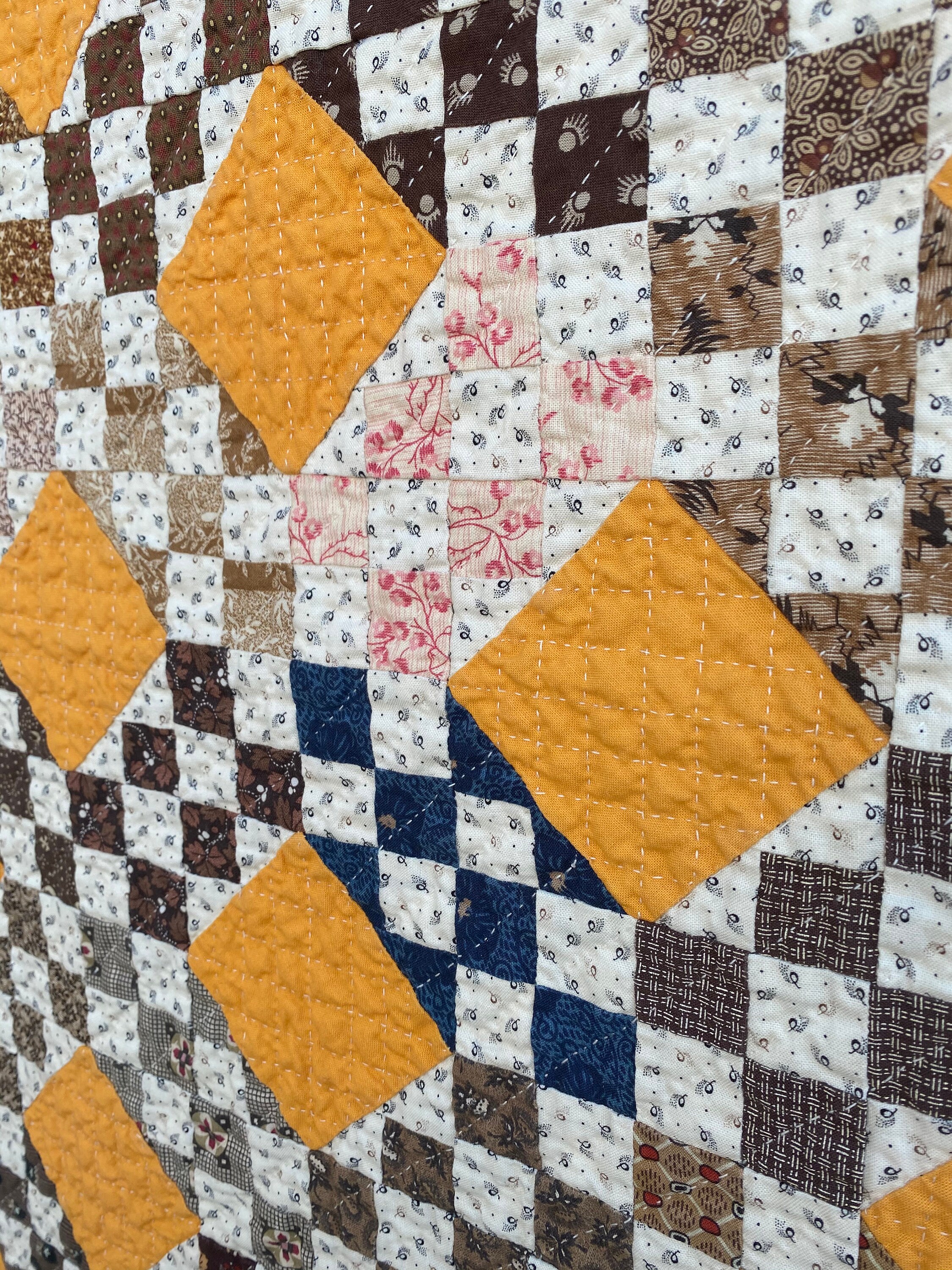 Cheddar Cheese and Crackers PDF Quilt Pattern 24"x24" Reproduction ...