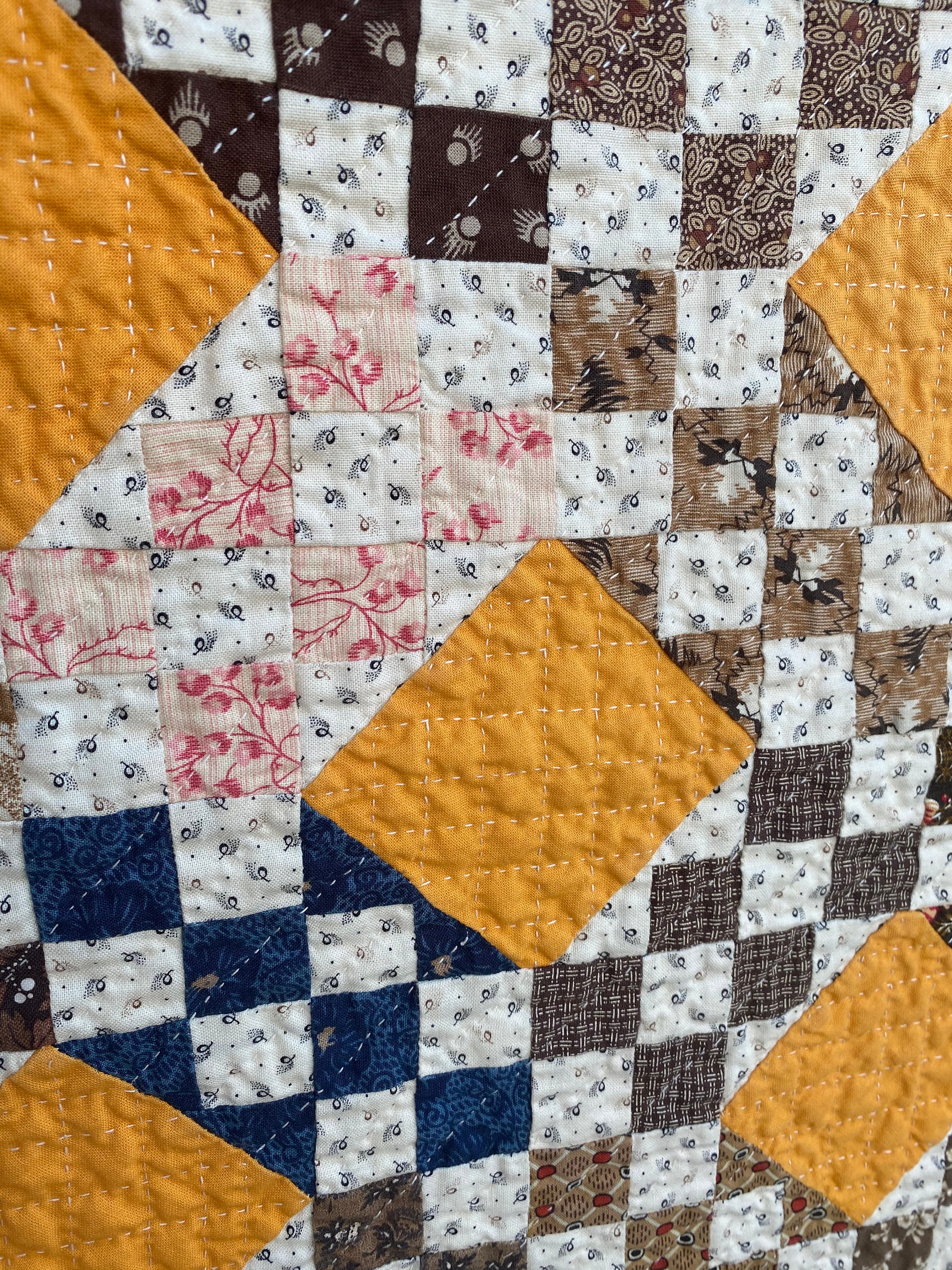 Cheddar Cheese and Crackers PDF Quilt Pattern 24"x24" Reproduction ...