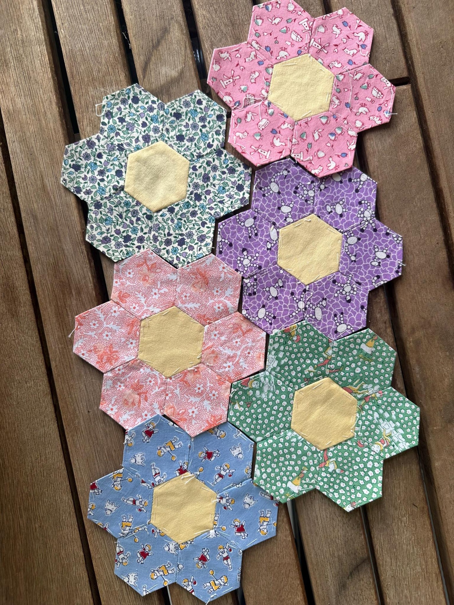 English Paper Pieced Blocks*repro 1930's* Humble Quilts - Etsy