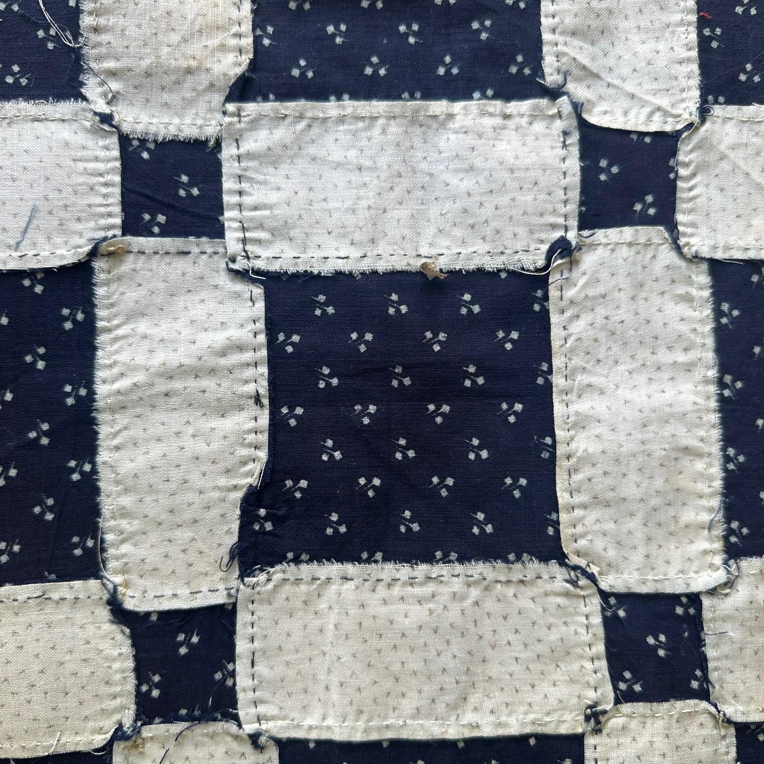 2 Indigo Blue and Shirting Quilt Blocks* Humble Quilts*free Shipping ...
