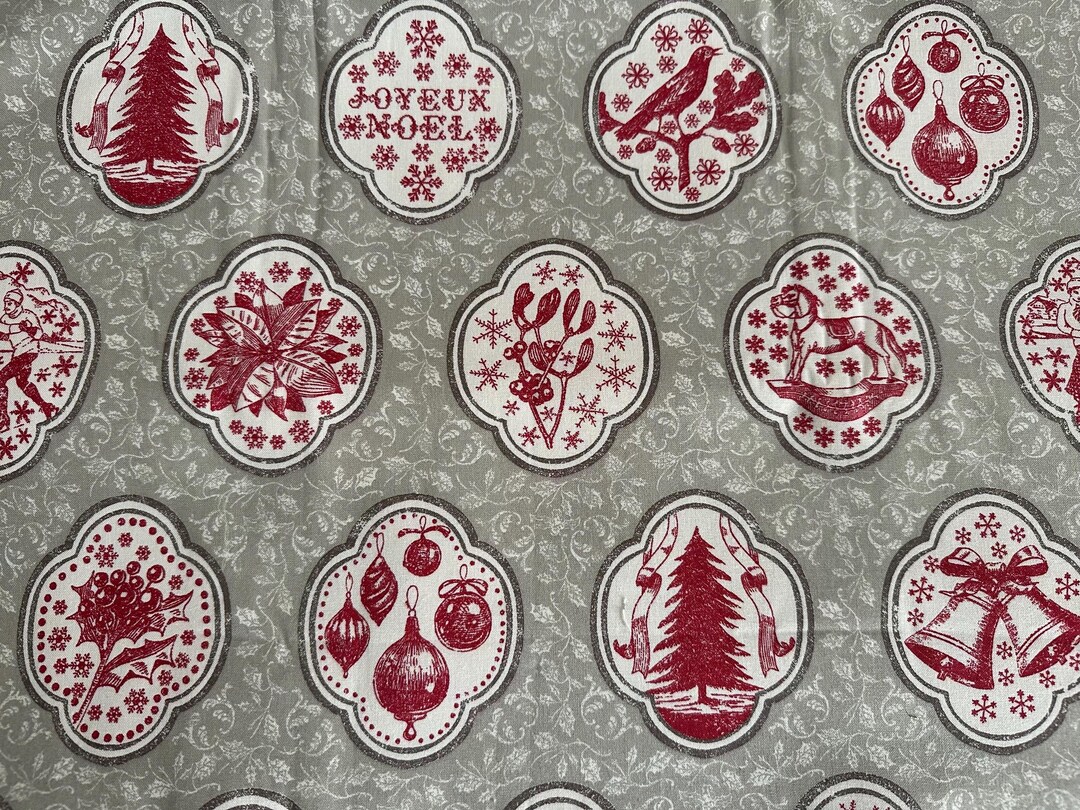 French General* Christmas Joyeux Noel *moda Fabric* Humble Quilts - Etsy