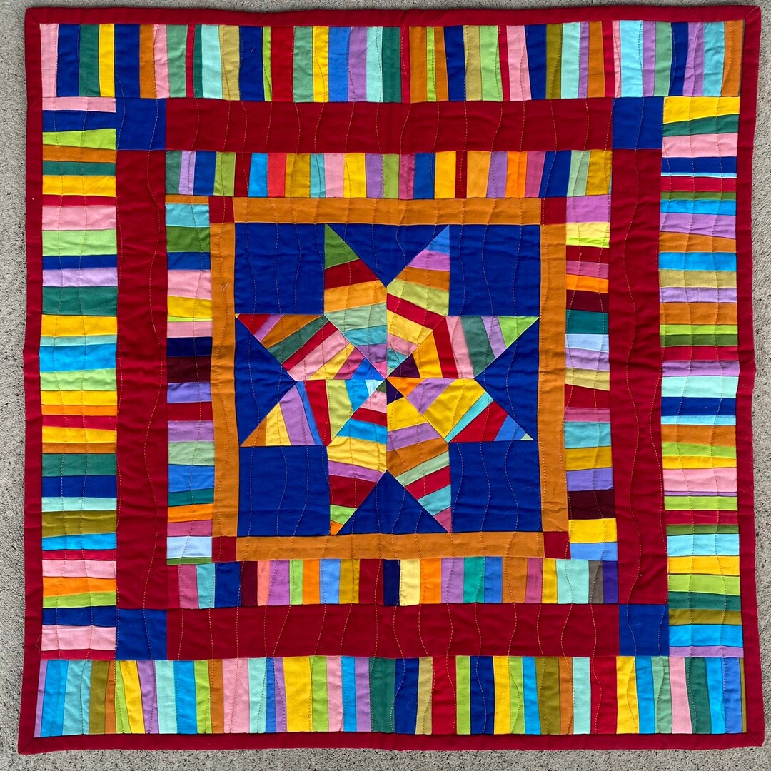 Starshine Quilt Pattern via Mail*humble Quilts*28"x28" - Etsy