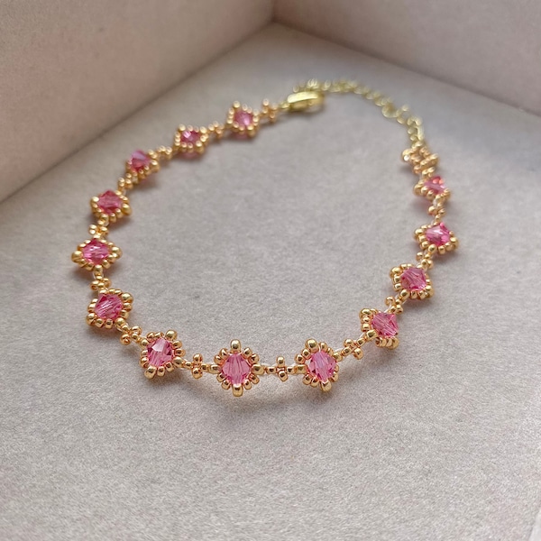 Pink Gold Bracelet - Etsy