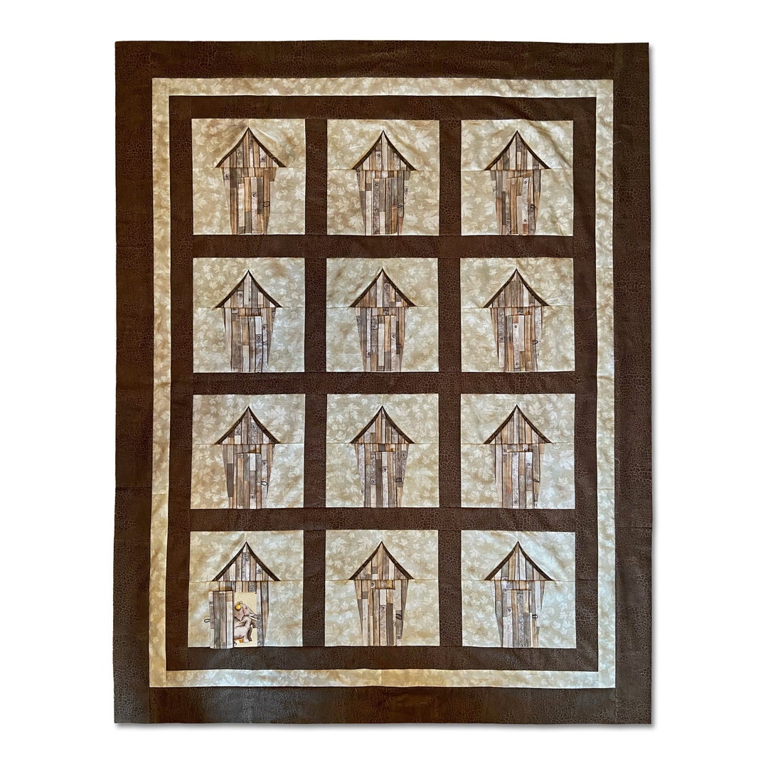 Peek A Boo Outhouses, PDF Quilt Instructions - Etsy